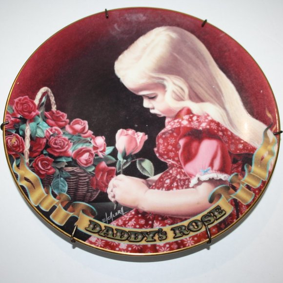 Vintage | Accents | Daddys Rose Ceramic Plate Rudy Escalera 982 | Poshmark